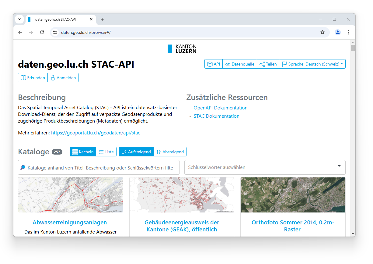 STAC-API - Kanton Luzern